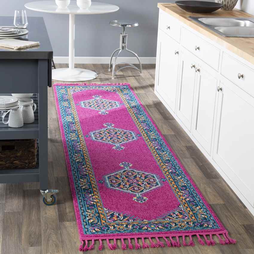 Brenna Traditional Bright Pink Area Rug – qorux
